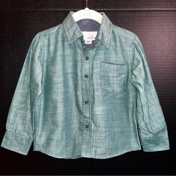 Craft + Flow | Shirts & Tops | Craft Flow Button Down Shirt Teal Green ...